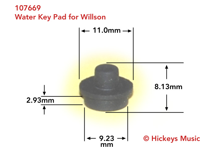 Willson Water Key Cork (Rubber) Euphonium Replacement Parts